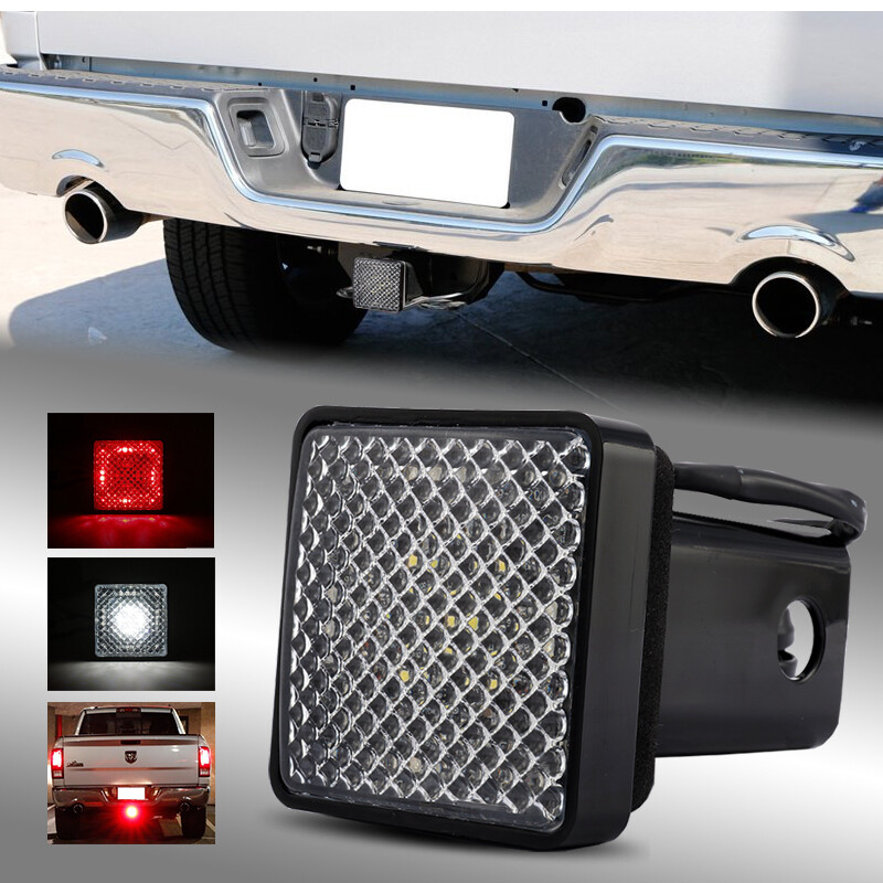 LED Run/Brake/Reverse Towing Hitch Cover Light for Class III 2" Trailer ...