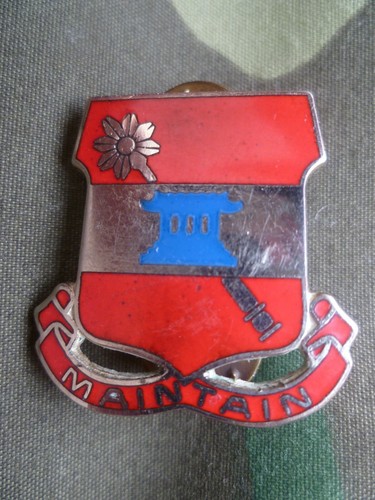 US ARMY 703rd SUPPORT BATTALION-~METAL ENAMEL CREST-D.U.I.~ | eBay