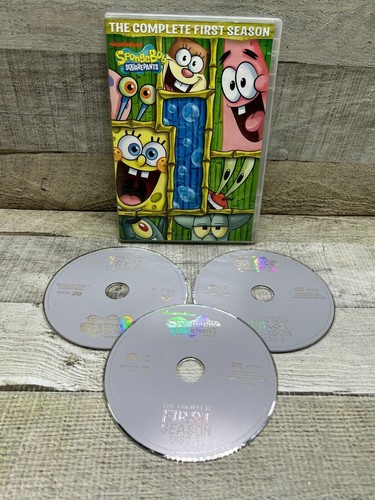 Spongebob Squarepants - The Complete 1st Season (DVD, 2003, 3-Disc Set ...