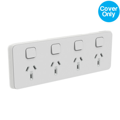 Clipsal Iconic Quad Powerpoint 10A Skin Cool Grey | 3015/4C-CY | eBay ...
