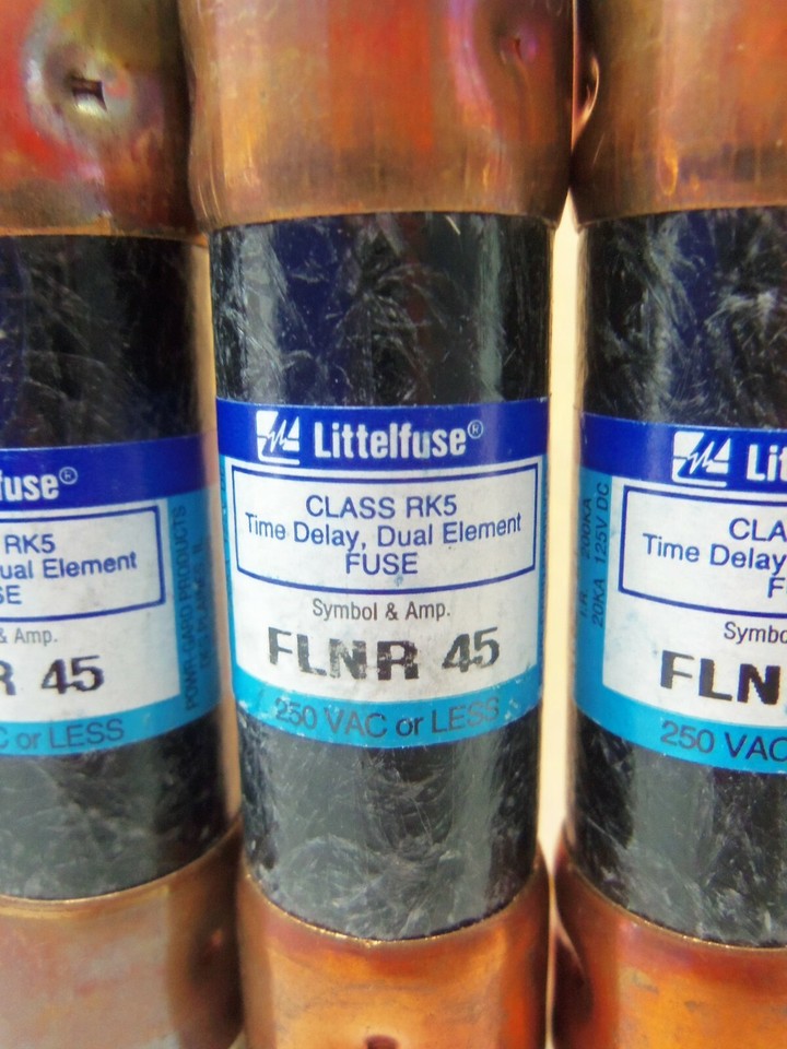 Nice Lot Littelfuse FLNR 45 Amp Fuses FRN R 45 250 Volts | eBay