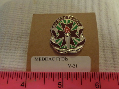MEDDAC Ft. Dix V-21 Unit Crest, DI, DUI (DRAW#V1) | eBay