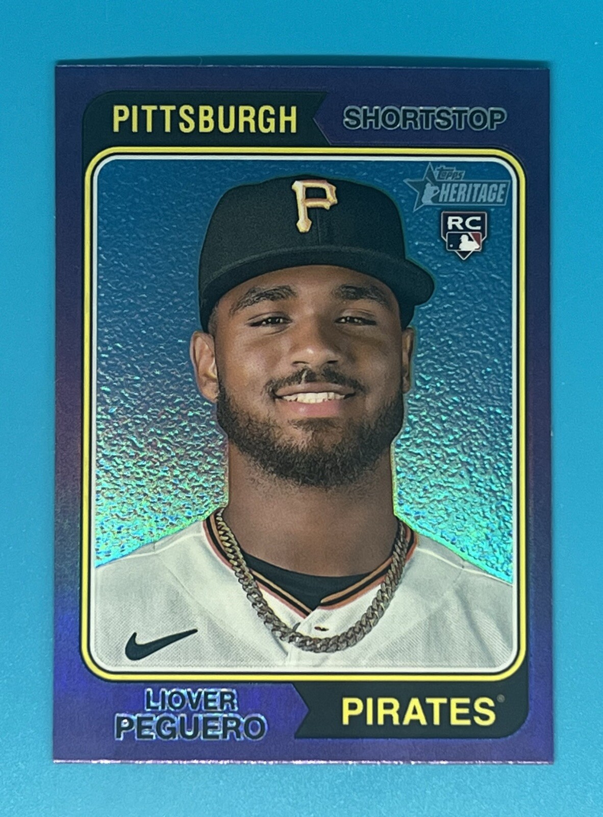 2023 Topps Heritage Purple #363 Liover Peguero Pirates Rookie | eBay