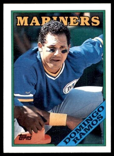1988 Topps #206 Domingo Ramos Shortstop & 2nd Base Seattle Mariners ...