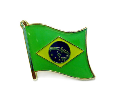 Brazil National Flag Metal Lapel Pin Flag Pin | eBay