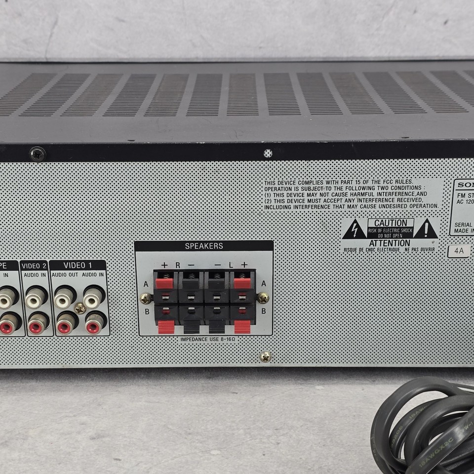 Vintage SONY STR-DE197 Audio Video Receiver Stereo Amplifier FM/AM ...