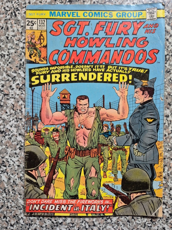 Sgt. Fury and his Howling Commandos 132 Marvel Comics Bronze Age Comic ...