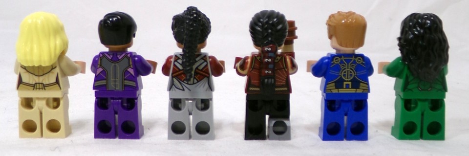 LEGO Marvel Eternals Minifigures Sersi Ikaris Makkari Thena Kingo Echo ...