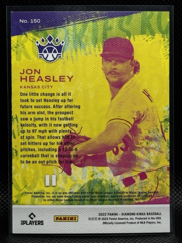 2022 Panini Diamond Kings - Rookies II Jon Heasley #150 Artist Proof ...