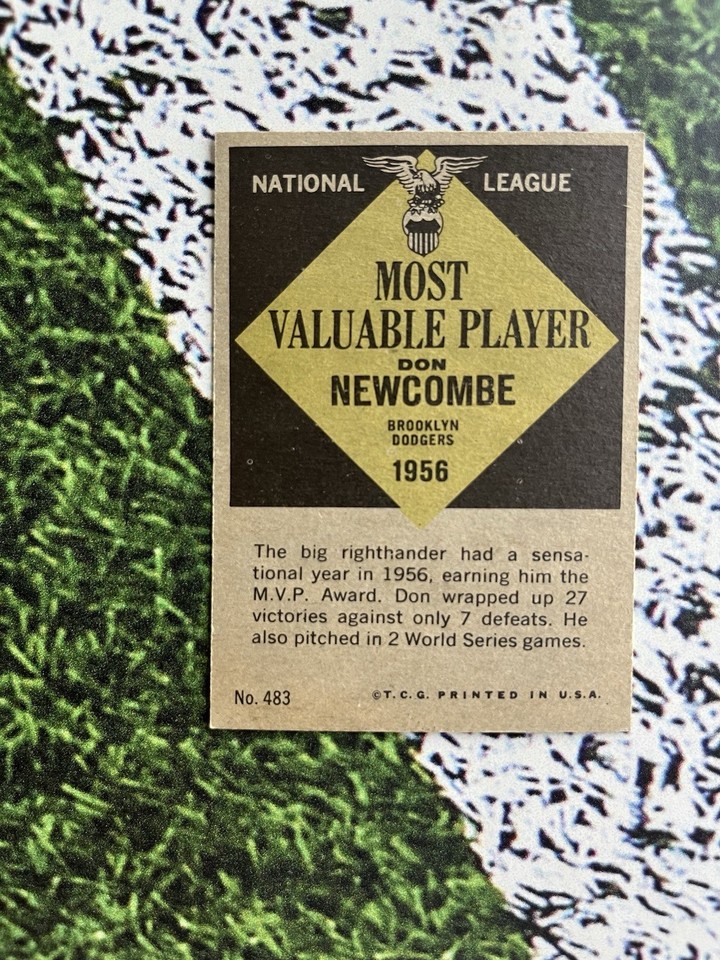 1961 Topps Baseball Don Newcombe 1956 MVP EX Low Shipping | eBay