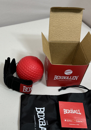 BoxBollen Boxball Reflex Punching Ball Fitness Game Headband & QR Code ...