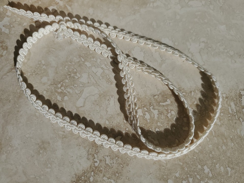 French Gimp Trim Upholstery SEWING craft ribbon bolt 10 yard 3/8" Tan ...