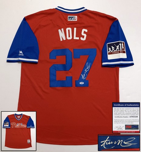 Philadelphia Phillies Aaron Nola Signed Nickname Jersey PSA/DNA COA | eBay