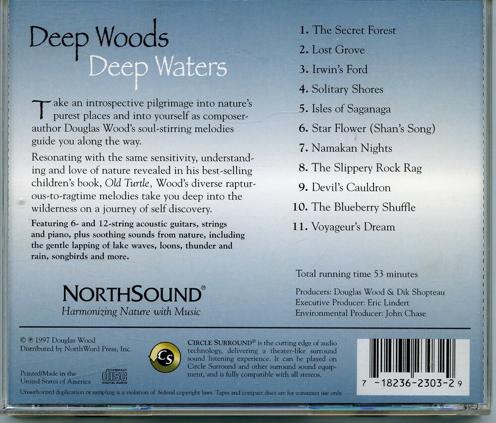 Deep Woods Deep Waters 1997 CD NorthSound harmonizing nature with music ...