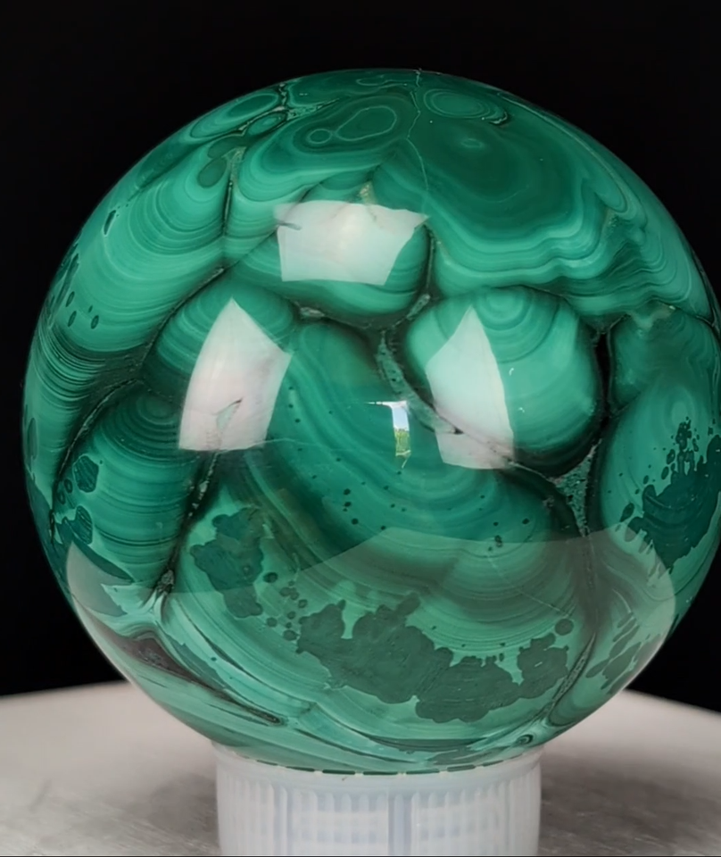 Malachite Sphere Crystal Ball Orb Large Big Gemstone | eBay
