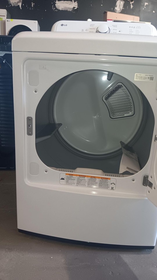 LG DLE6100W 7.3 Cu. Ft. White Front Load Smart Electric Dryer | eBay