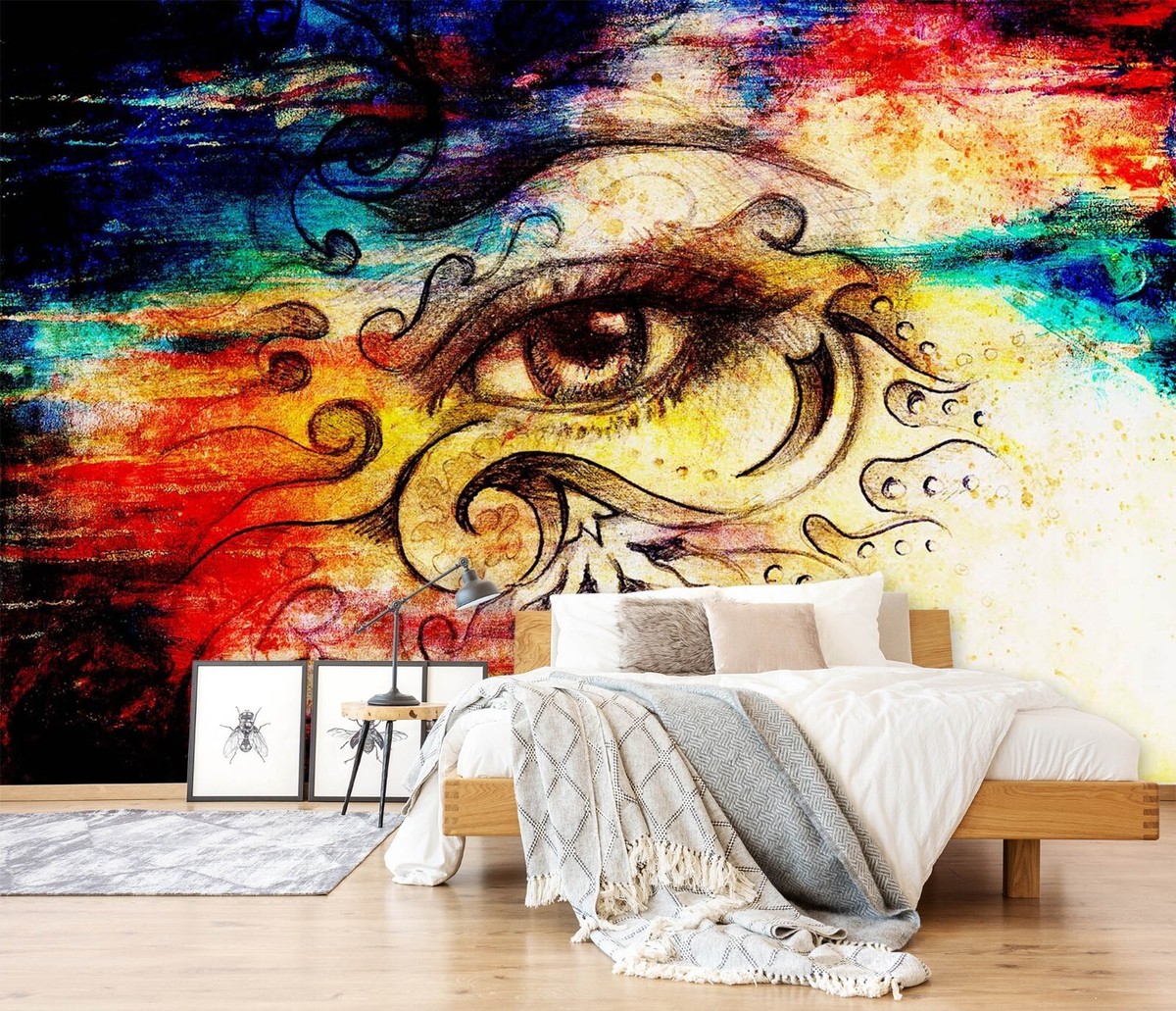 California Wallpaper Art Los Angeles Sunset Mural Peel And Stick