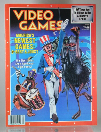 Q-Bert Early CES JOUST #7 Jim Levy EPCOT RARE Video Games Magazine ...