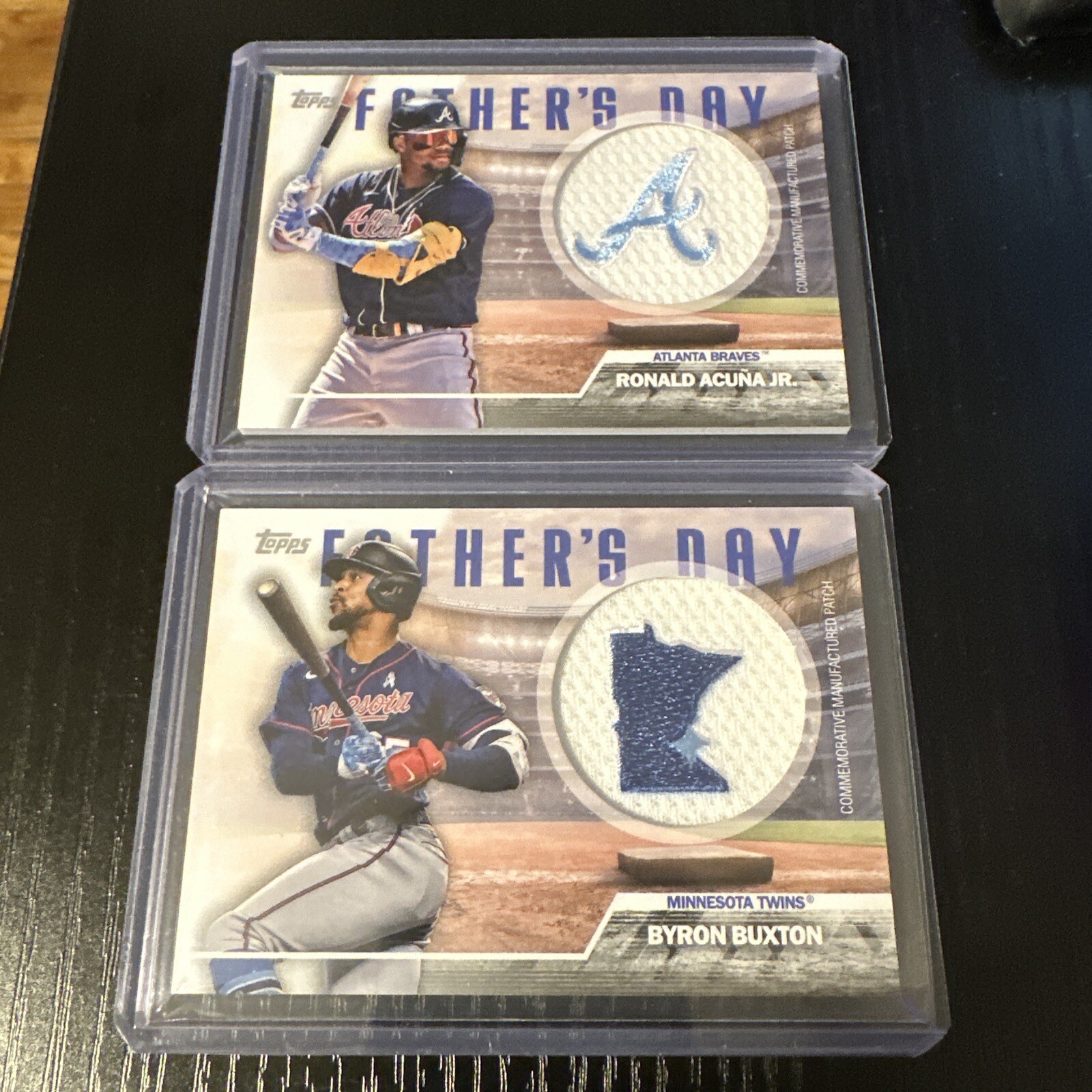 2023 topps fathers day patch lot Ronald Acuña And Byron Buxton | eBay