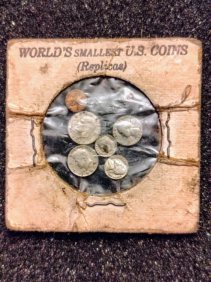 World's Smallest US Coins Replicas 1980 Miniature Collector Set ...