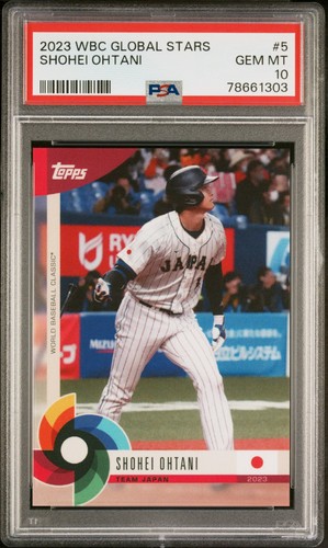 2023 TOPPS WORLD BASEBALL CLASSIC GLOBAL STARS #5 SHOHEI OHTANI PSA 10 ...