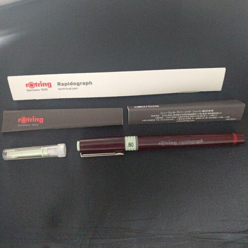 Rotring Rapidograph Drafting Pen 0.8mm Boxed Limited Edition from Japan ...