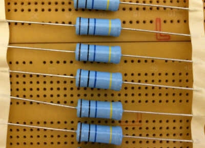 10MΩ 10M Ohm 1W 10kV High Voltage Axial Resistor Vishay VR68 ±5% Multi ...