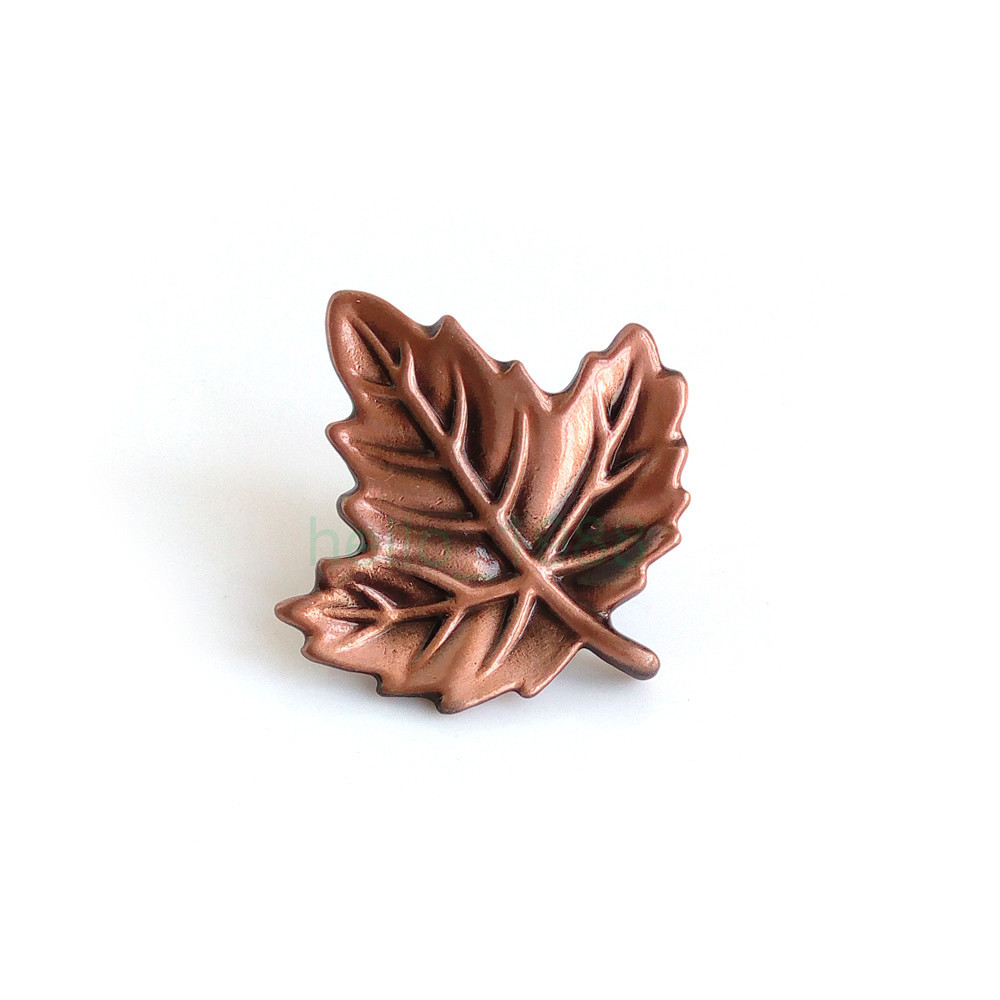 Antique Rural Leaf Cabinet Knobs Cupboard Handles Kitchen Furniture ...