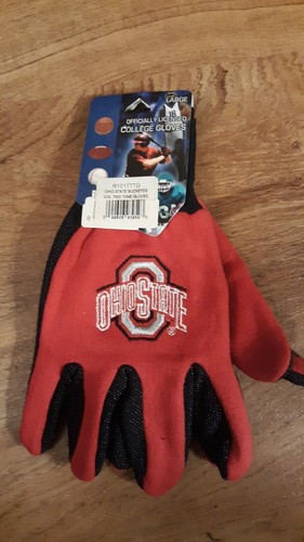Ohio State Buckeyes gloves TWO TONE Embroidered Logos OSU outdoor ...