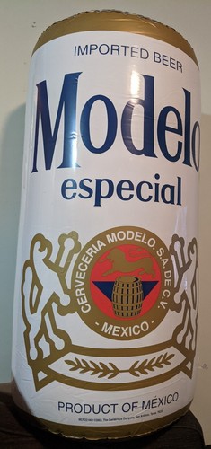 Rare Modelo Especial Inflatable 36"x18" Beer Bar Party Blow Up Can 2003 ...