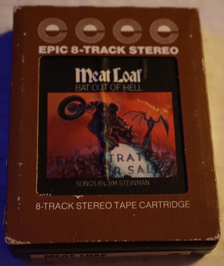 Meat Loaf Promotional 8 Track Tape Bat Out of Hell Epic JEA 34974 Vg+ ...