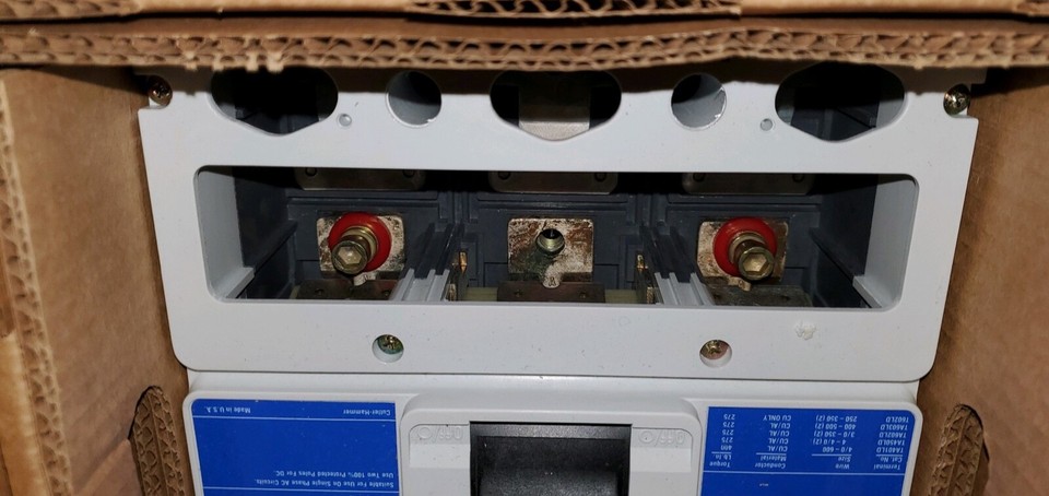 NEW IN BOX EATON/C.H. HLD3600F, 600A, 600V, CIRCUIT BREAKER FRAME ONLY ...