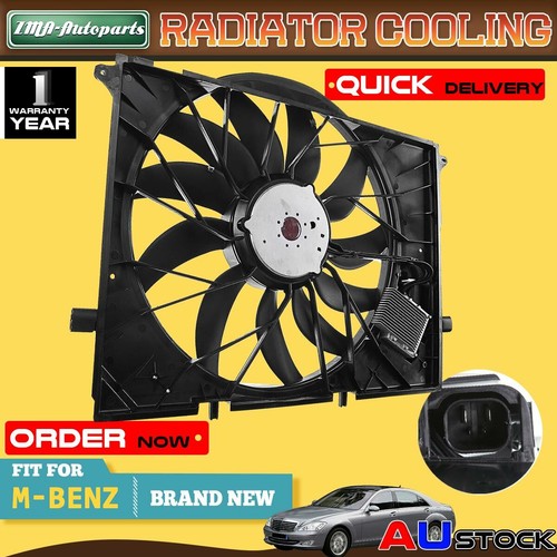 Radiator Cooling Fan Assembly for Mercedes-Benz S-Class W220 C215 99-06 ...