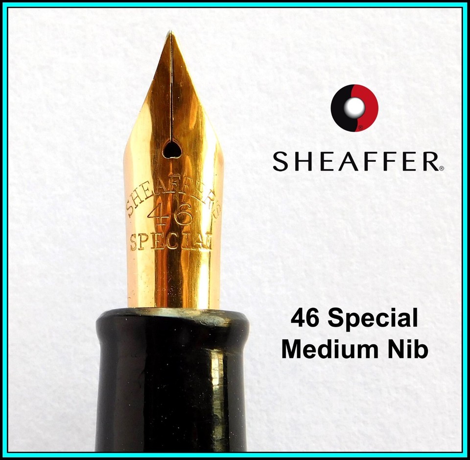 SHEAFFER 46 Special - SHORT VERSION - Black Celluloid 1920's - READY TO ...