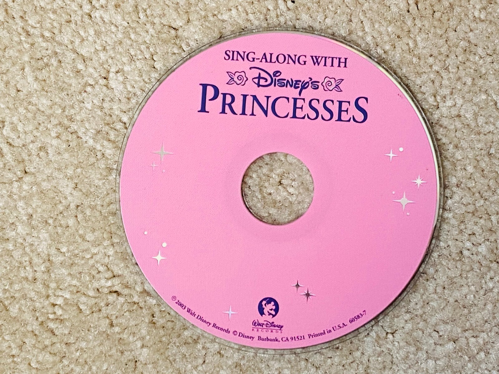 Disney's Princess Sing-Along Album by Disney (missing front cover ...