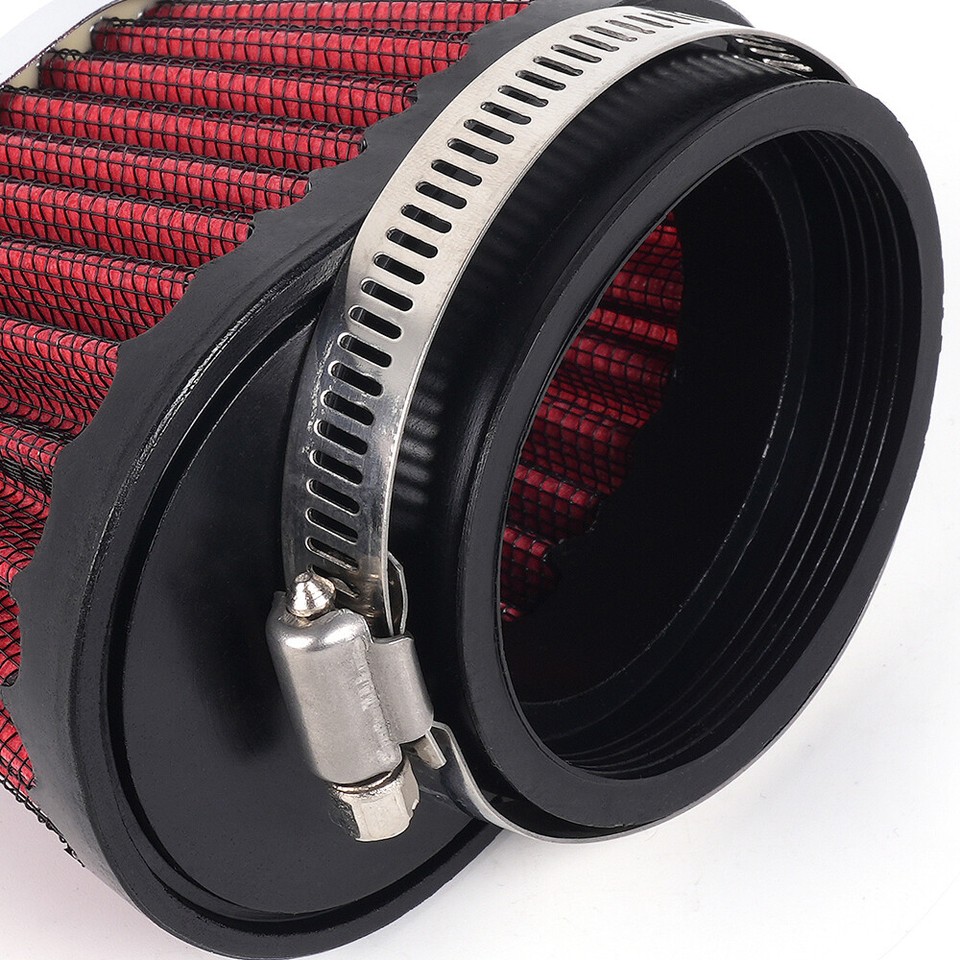 Motorcycle High Flow Air Filter Red 55mm For Motocross Scooter Air Pods ...