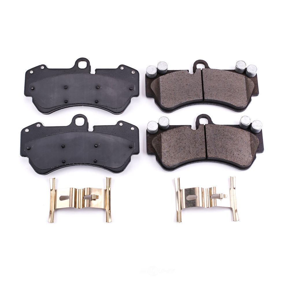 Disc Brake Pad Set-Front Z17 Low-Dust Ceramic Brake Pads with Hardware ...