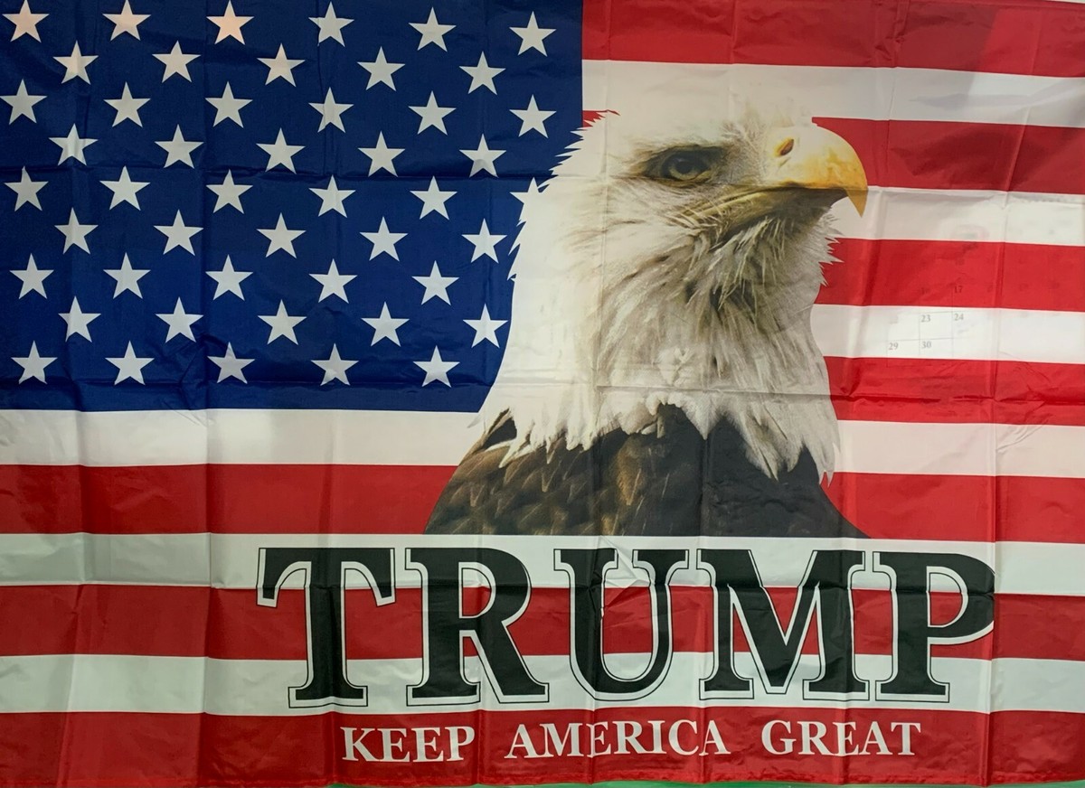 American Eagle Flag Banner 2 Patriotic Postcards American Eagle Flag