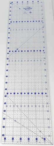 Quilting Ruler "Spin About" by Quiltcut 6.5" x 24.5 rectangle quilting ...