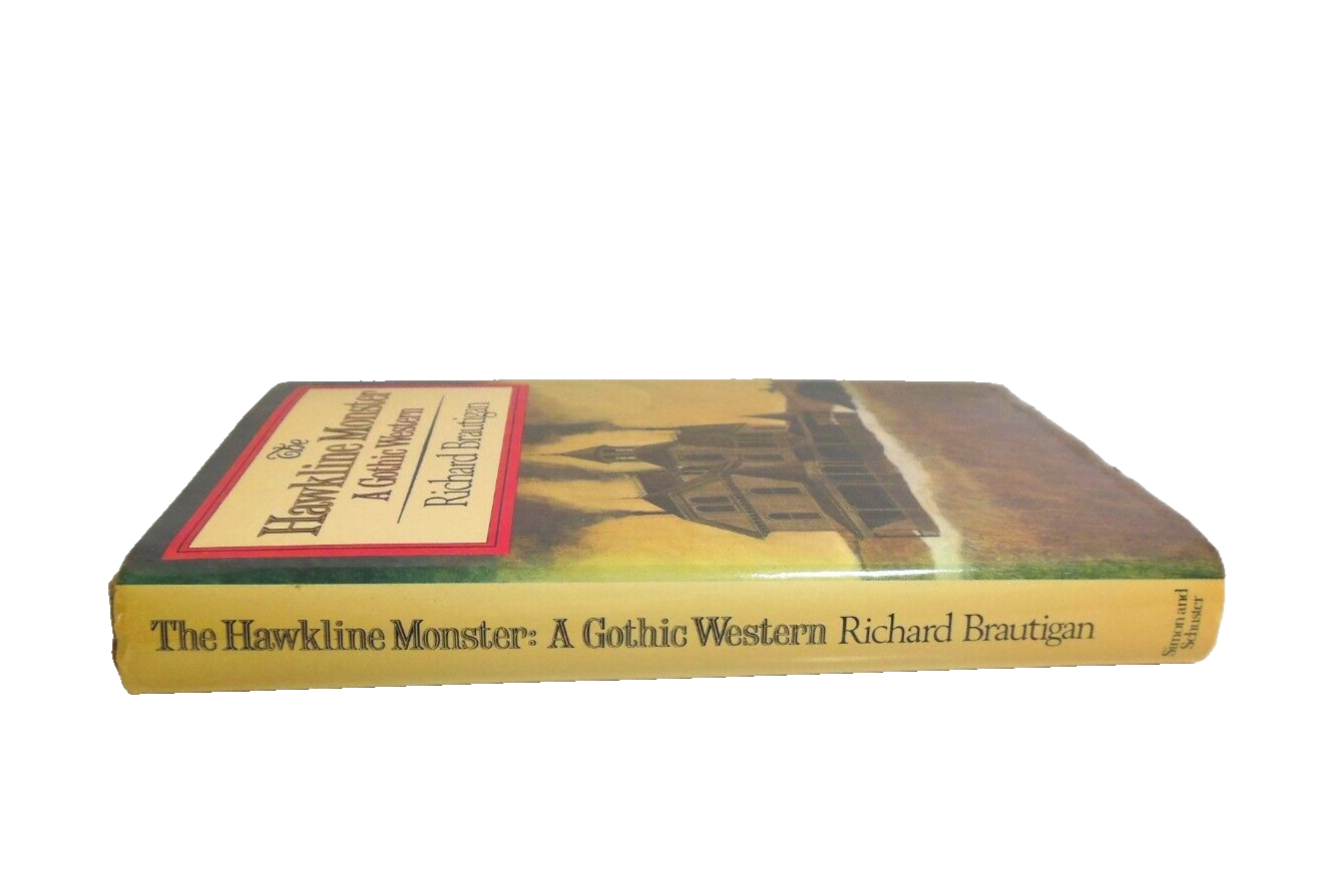Hardcover FIRST 1st Edition Richard Brautigan Hawkline Monster Gothic ...