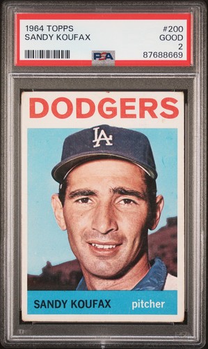 1964 Topps #200 Sandy Koufax PSA 2 | eBay