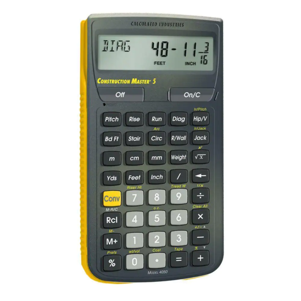 Calculated Industries Construction Master 5 Calculator - Black (4050 ...