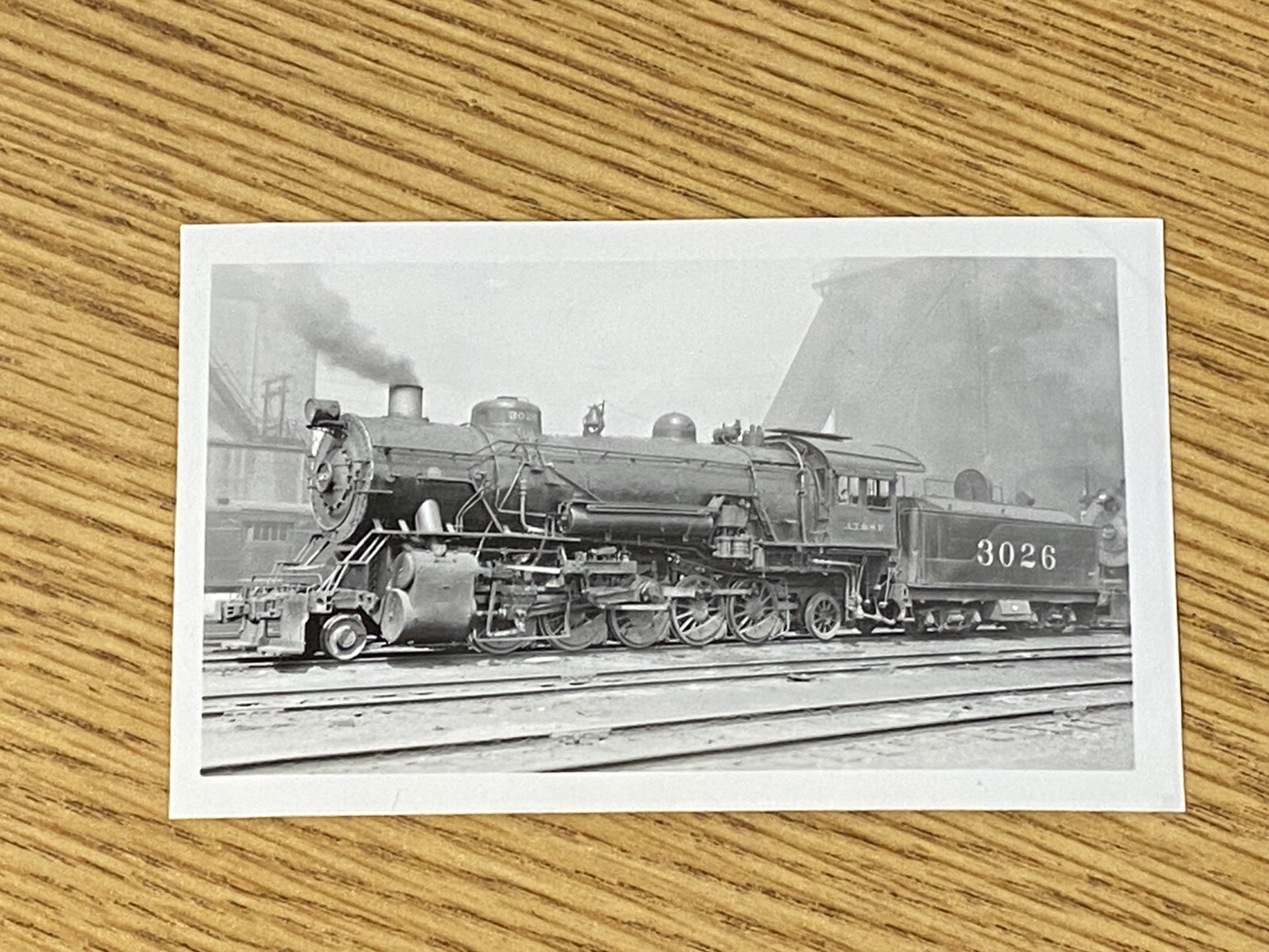 Santa Fe Railway Steam Engine Locomotive 3026 Vintage Photos | eBay