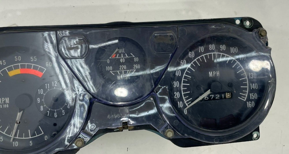 74-79 Pontiac Trans Am Gauge Cluster 6k Tach 160 MPH Speedometer ...