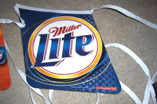 32 Miller Lite Beer String Flag Banner Super Bowl 36 (XXXVI) 3 ...