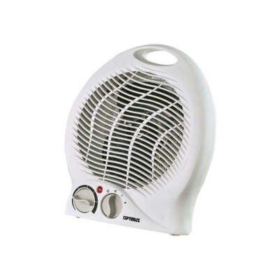 Optimus Portable Fan Heater with Thermostat in White 630326113223| eBay
