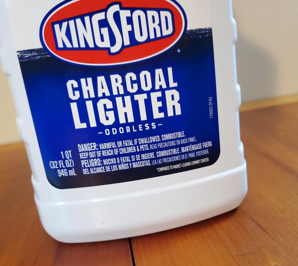 NEW KINGSFORD Charcoal Lighter Fluid 64 oz 1 Qt Odorless FAST Lighting ...