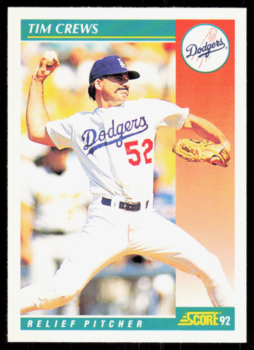 1992 Score 238 Tim Crews Los Angeles Dodgers | eBay