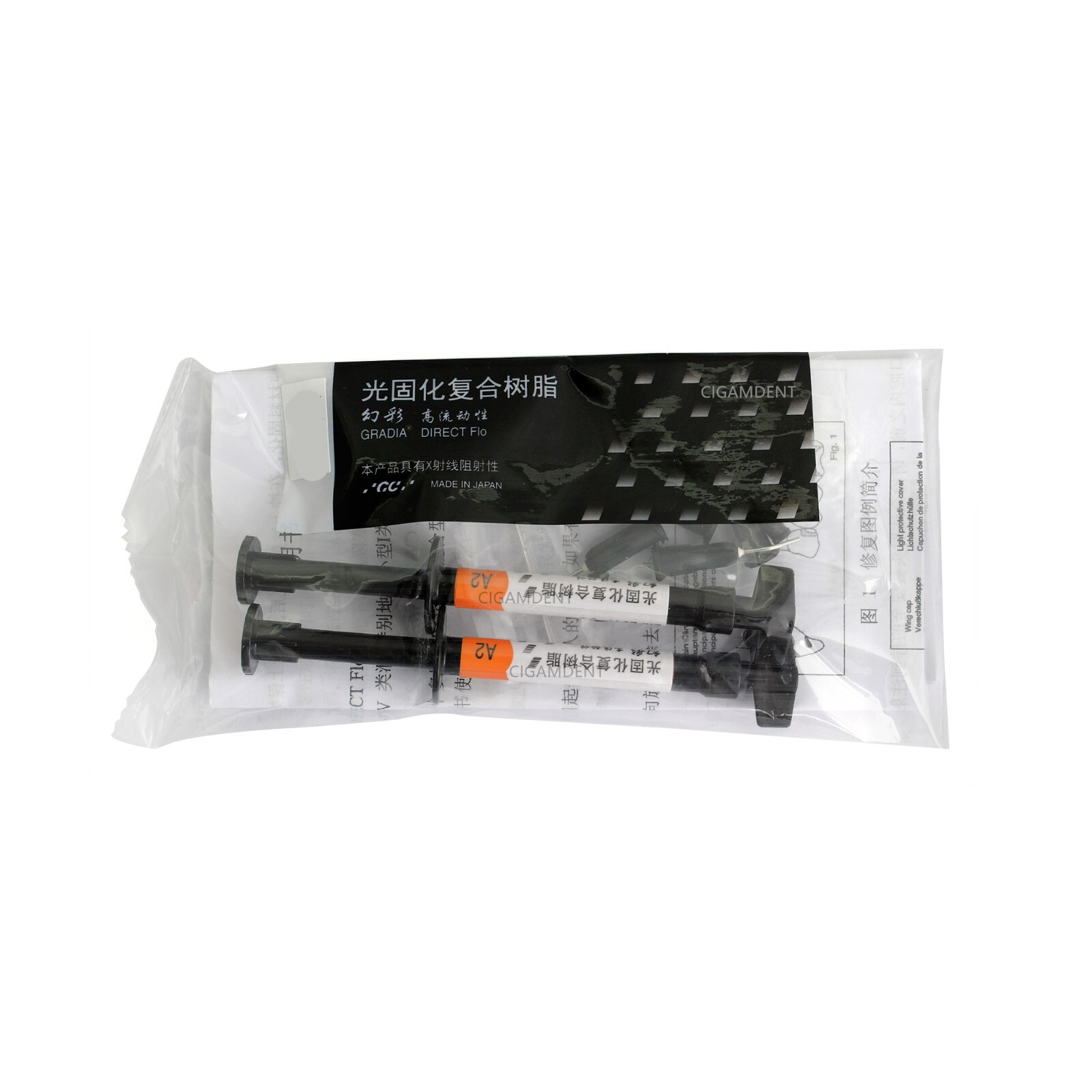 5Pack GC Gradia Direct Flo A2 Dental Flowable Composite Flow Resin ...