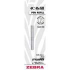 Zebra 4C Pen Ink Refill 1.0mm Twist Stylus Pen Telescopic 2/Pk Black ...